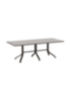 Horizon Solid 85" x 36" Rectangular KD Pedestal Dining Umbrella Table - Tropitone